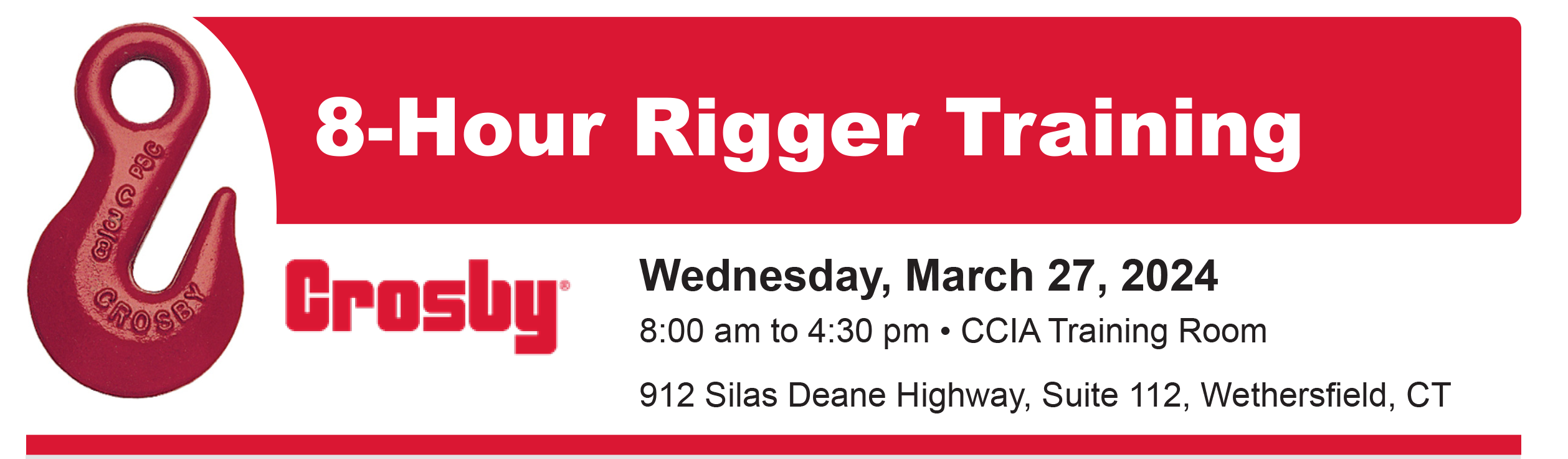 Crosby 8-Hour Rigger Training | Connecticut Construction Industries ...